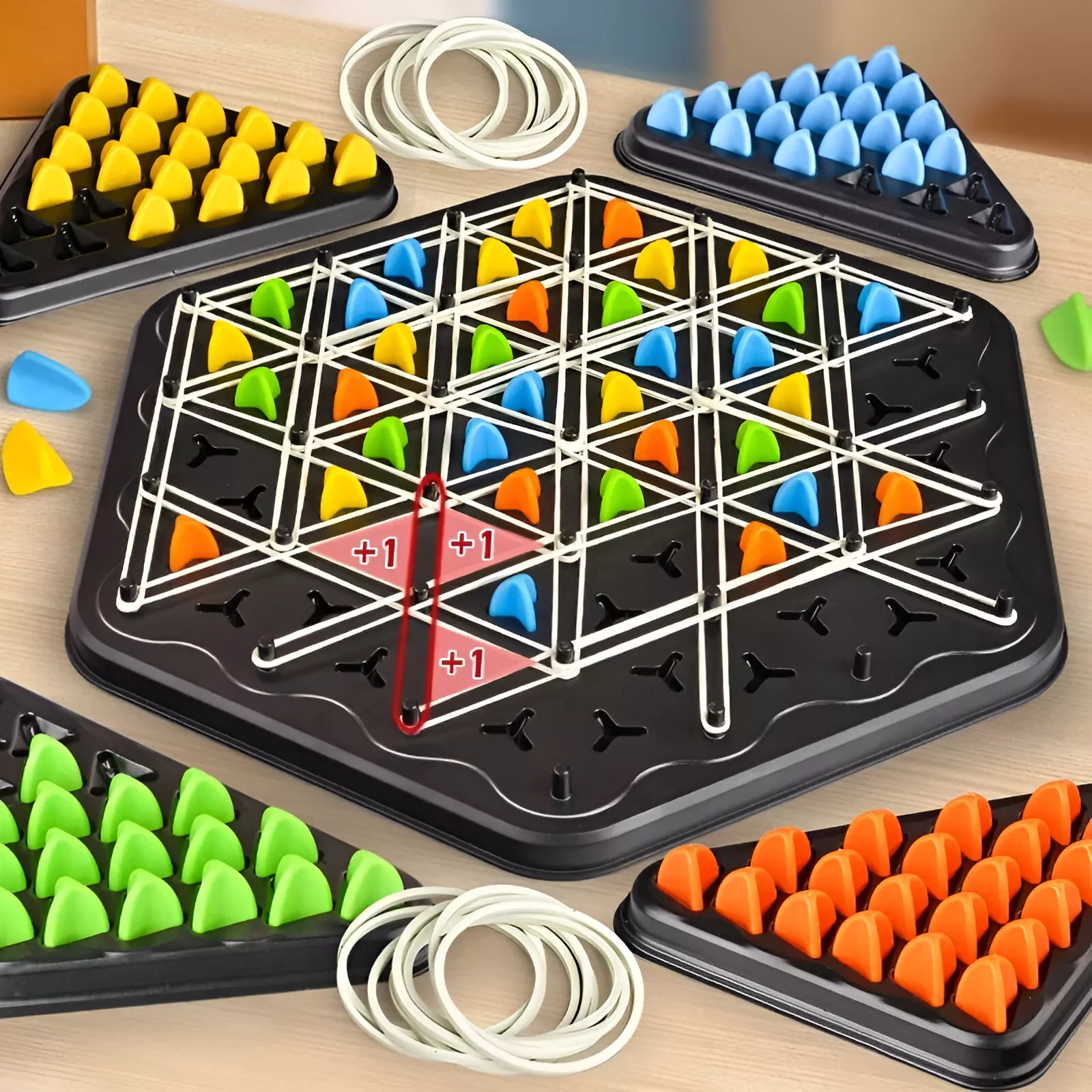 Triangle Chess Kids Puzzle Board Game