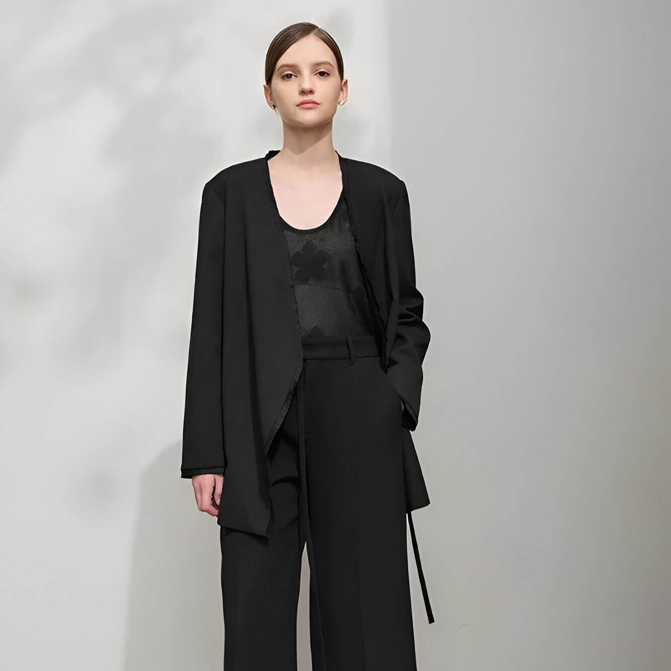 Minimalist Black Suit for Women