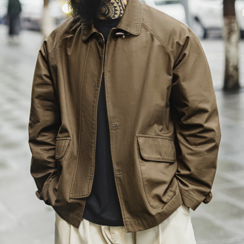 Men’s Vintage Firefighter Buckle Jacket