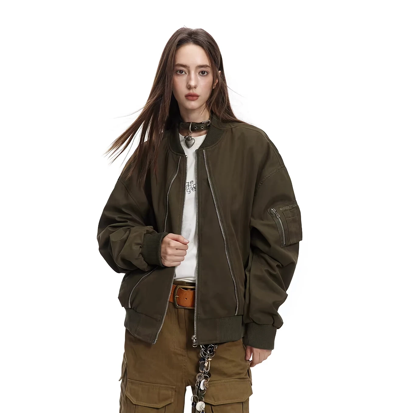 Hip Hop Patch Embroidered Bomber Jacket – Streetwear Flight Jacket