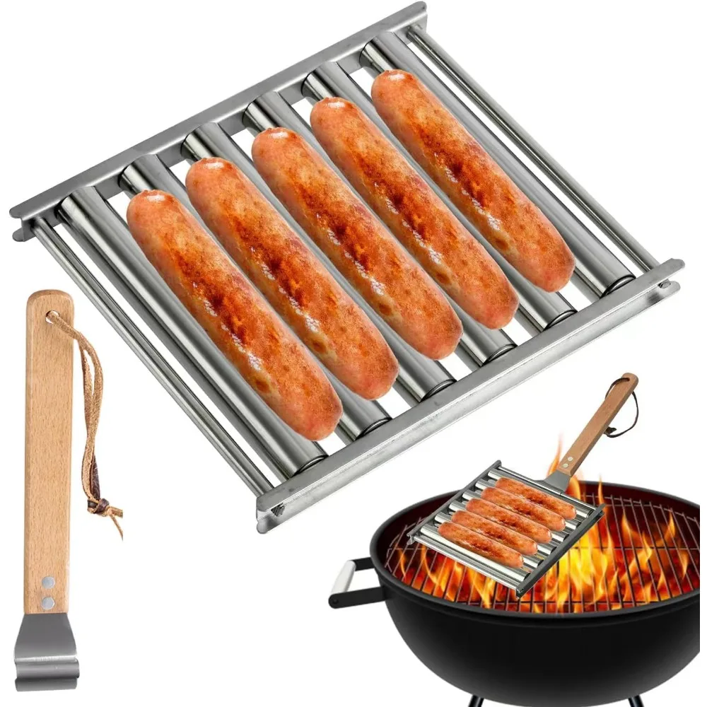 Stainless Steel Hot Dog Roller Grill