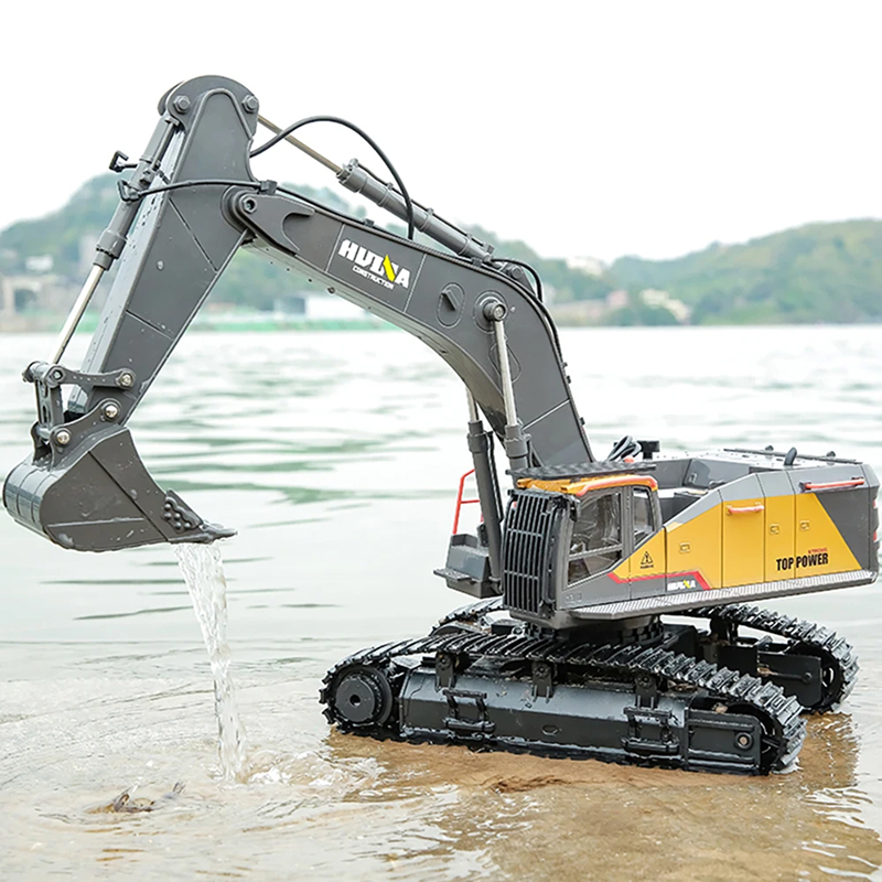 1:14 Scale RC Excavator with 22 Channels and 680° Rotation - OneLife Mart