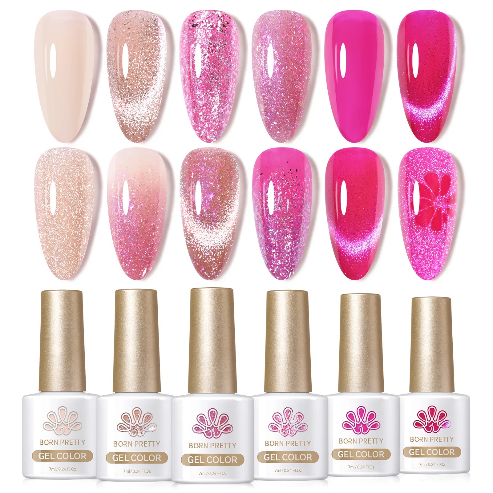 6-Color Gel Nail Polish Set