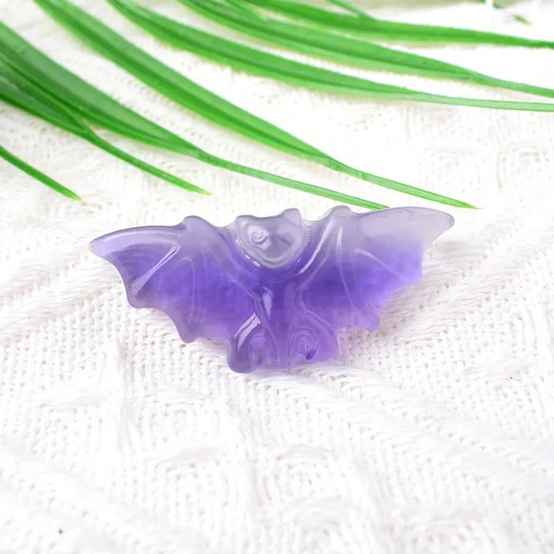 Fluorite Bat Carving